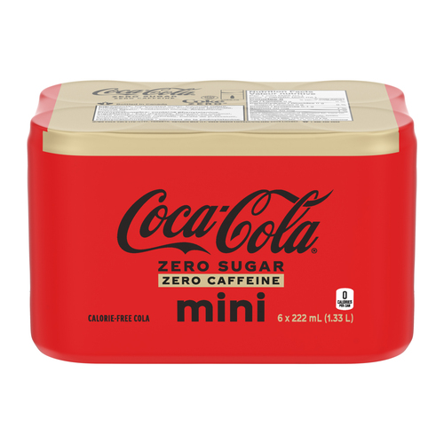 Buy Coca-Cola Zero Sugar Zero Caffeine Soda 6 x 222 ml (cans) | Safeway ...