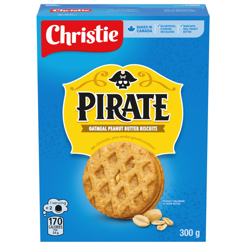 Buy Peek Freans Pirate Cookies Oatmeal Peanut Butter 300 g | Sobeys Inc.