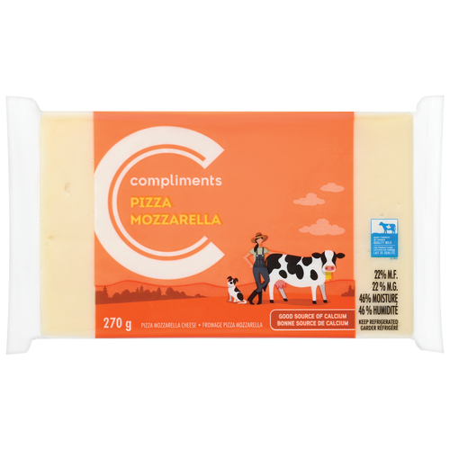 Buy Compliments 22% Pizza Mozzarella Cheese 270 g | Safeway Canada