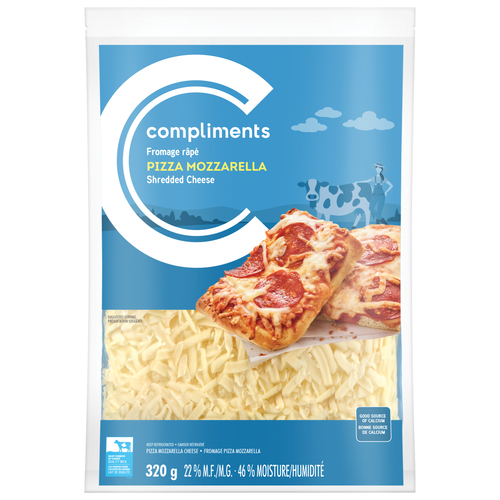 Buy Compliments Shredded Cheese Pizza Mozzarella 320 g | Sobeys Inc.