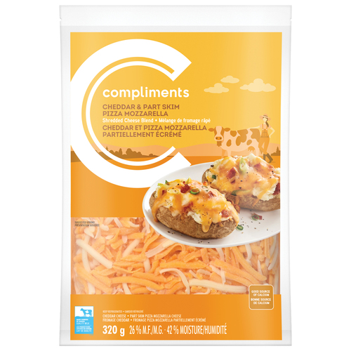 Buy Compliments 26% Shredded Cheese Blend Cheddar & Part Skim Pizza ...