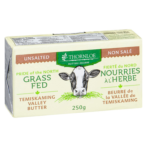 Buy Thornloe Grass Fed Unsalted Temiskaming Valley Butter 250 g ...