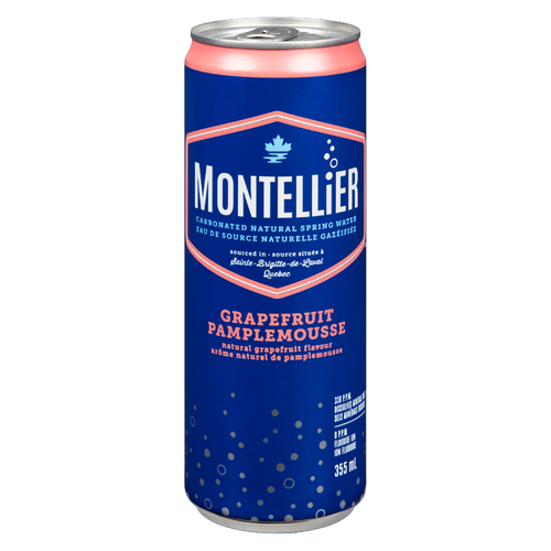 Buy Montellier Carbonated Natural Spring Water Grapefruit 355 ml (can ...