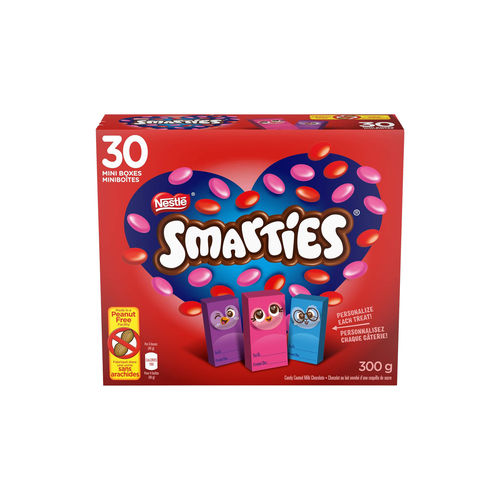 Buy Smarties Peanut-Free Milk Chocolate Valentine 30 Minis 300 g | FreshCo