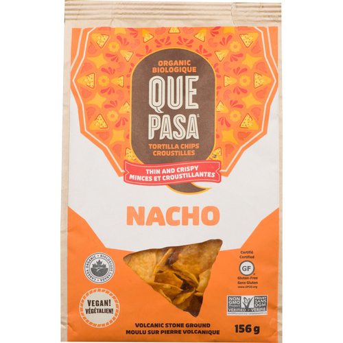 Buy Que Pasa Organic Gluten-Free Tortilla Chips Nacho Thin & Crispy 156 ...