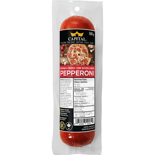 Buy Capital Fine Meats Pepperoni Chubs Naturally Smoked 500 g | FreshCo