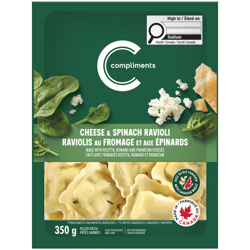 Buy Compliments Filled Pasta Ravioli Cheese And Spinach 350 g | Safeway ...