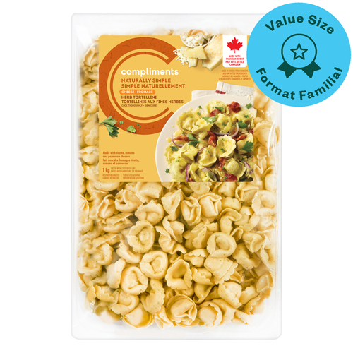 Buy Compliments Pasta Naturally Tortellini Simple Herb & Cheese 1 kg ...