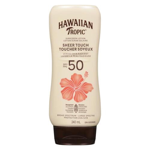 Buy Hawaiian Tropic Sunscreen Lotion SPF 50 Sheer Touch 240 ml | Sobeys ...