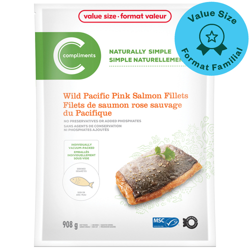 Buy Compliments Naturally Simple Frozen Salmon Wild Pacific Pink ...