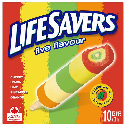 Buy Life Savers Ice Pops Five Flavours 10 x 65 ml | Sobeys Inc.