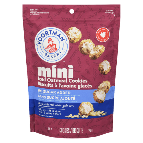 Buy Voortman Mini Cookies Iced Oatmeal 142 g | Sobeys Inc.