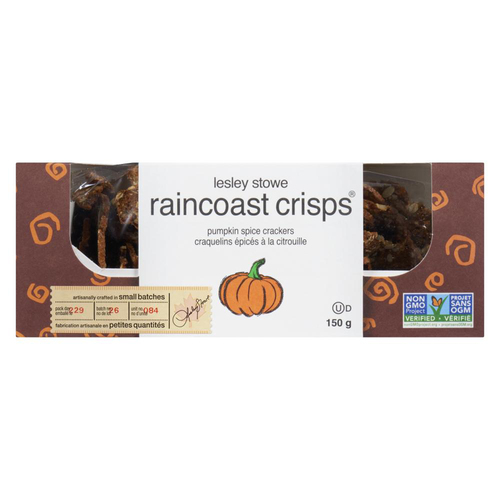 Buy Lesley Stowe's Crackers Raincoast Crisps Pumpkin Spice 150 g ...