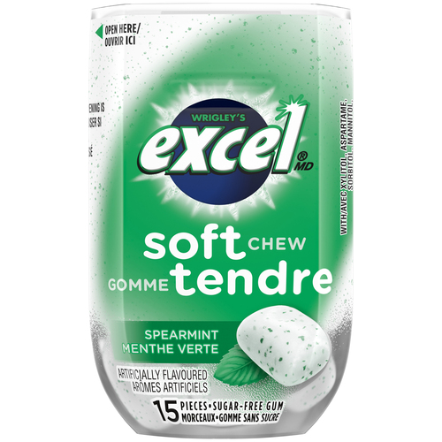 Buy Excel Sugar Free Soft Chew Chewing Gum Spearmint Flavoured Pack of ...