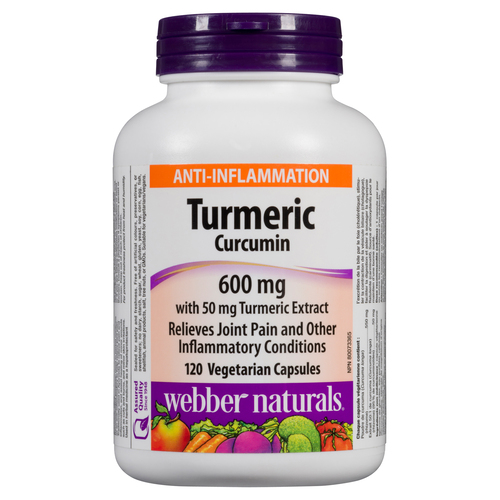 Buy Webber Naturals Anti Inflammation 600 mg Turmeric Curcumin 120 ...