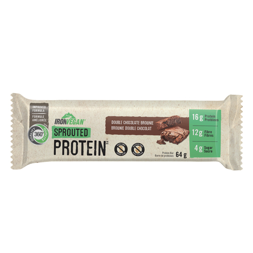Buy Iron Vegan Gluten-Free Sprouted Protein Bar Double Chocolate ...