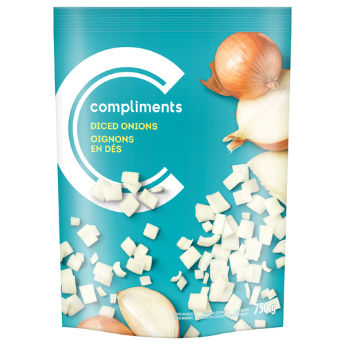 Buy Compliments Frozen Onions Diced 750 g | FreshCo