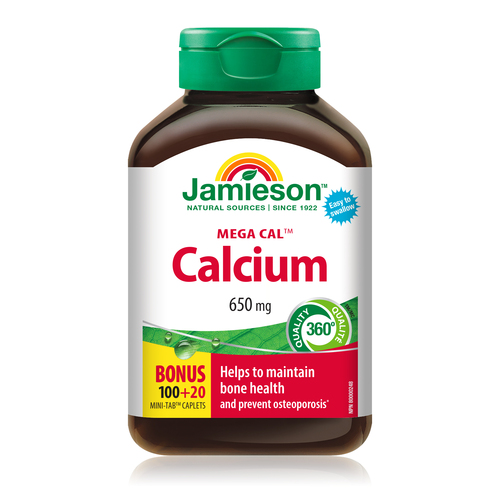 Buy Jamieson Mega Cal Calcium Supplement 650 mg 120 Count | FreshCo