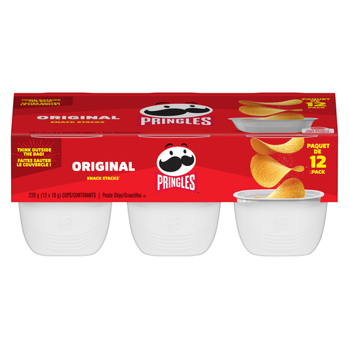 Buy Pringles Potato Chips Original Snack Stacks 12 x 19 g | FreshCo