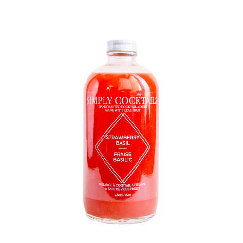 Buy Simply Cocktails Non Alcoholic Mixer Strawberry Basil 480 ml ...