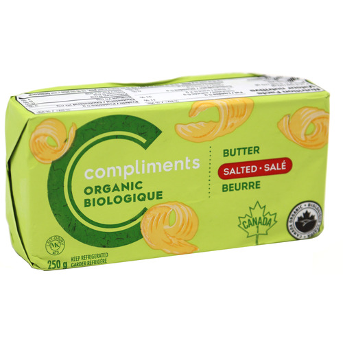 Buy Compliments Organic Salted Butter 250 g | Sobeys Inc.