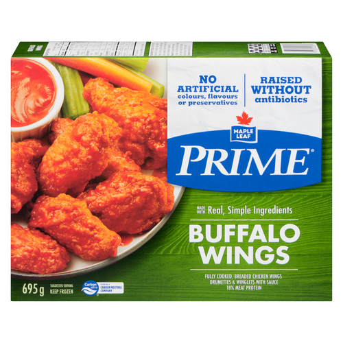 Buy Prime Frozen Chicken Wings Buffalo Style Raised Without Antibiotics ...