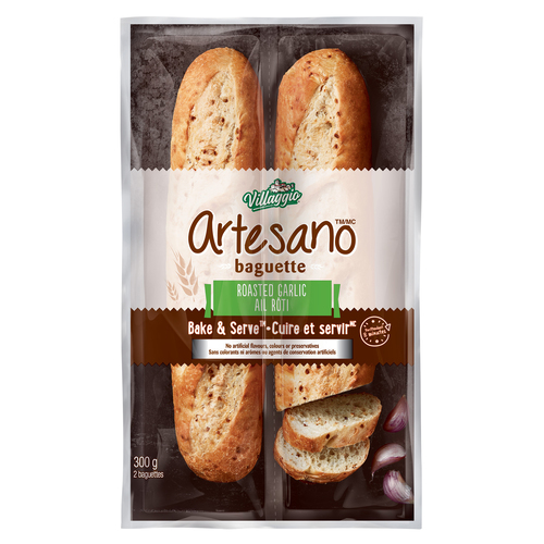 Buy Villaggio Artesano Baguettes Roasted Garlic 300 g | Sobeys Inc.