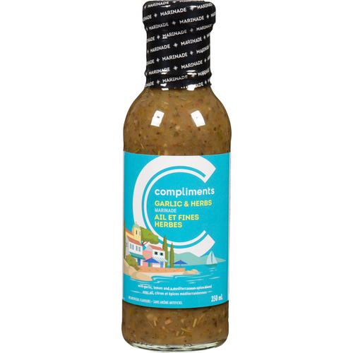Buy Compliments Marinade Garlic & Herb 350 ml | Sobeys Inc.