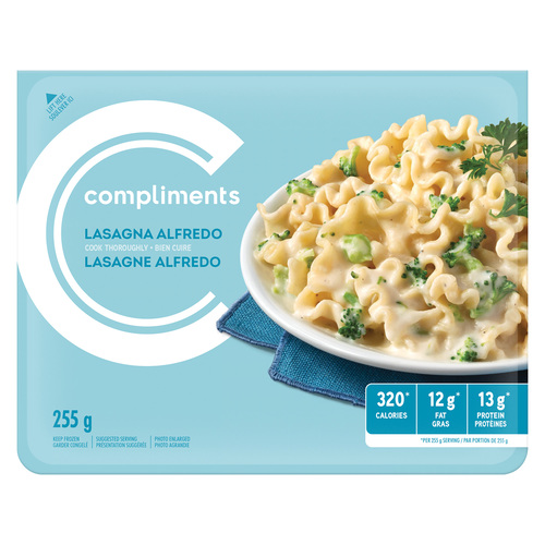 Buy Compliments Balance Frozen Entree Lasagna Alfredo 255 g | Sobeys Inc.