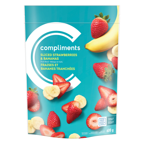 Buy Compliments Frozen Sliced Strawberries & Banana 600 g | Safeway Canada