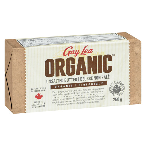 Buy Gay Lea Organic Butter Unsalted 250 g | Sobeys Inc.