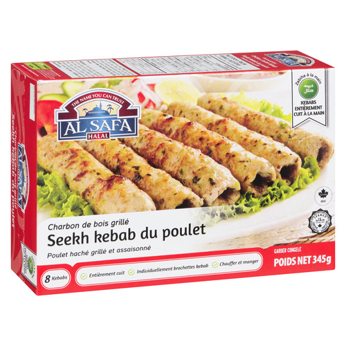 Buy Al Safa Halal Frozen Chicken Seekh Kebab 345 g | FreshCo