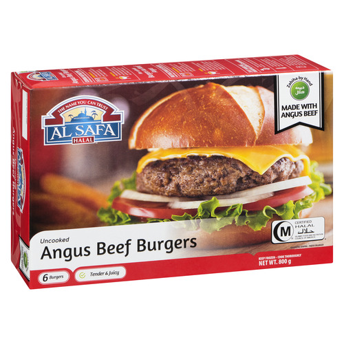 Buy Al Safa Halal Frozen Burger Angus Beef 800 g | FreshCo