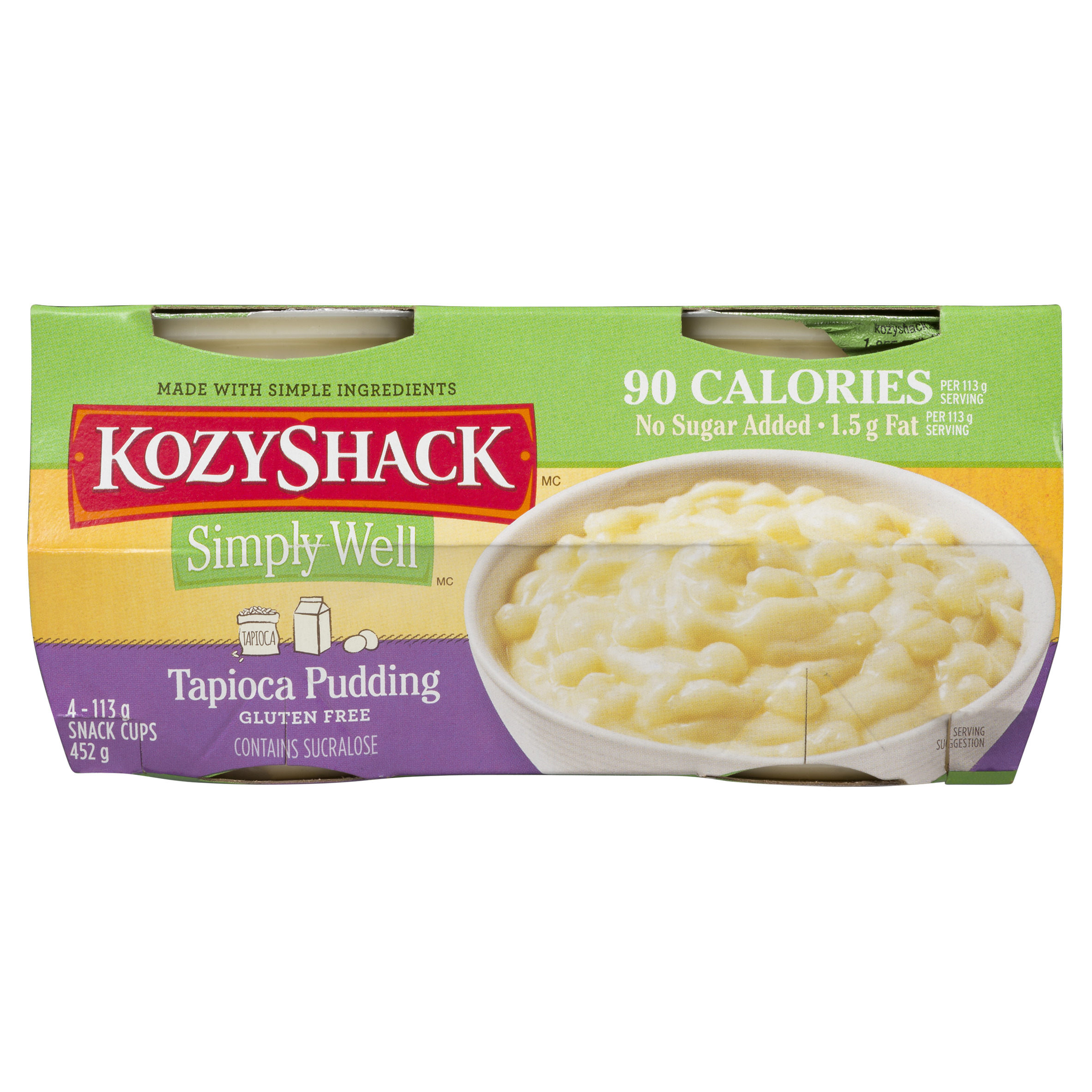 Buy Kozy Shack Gluten-Free Simply Well Pudding Tapioca 4 x 113 g ...