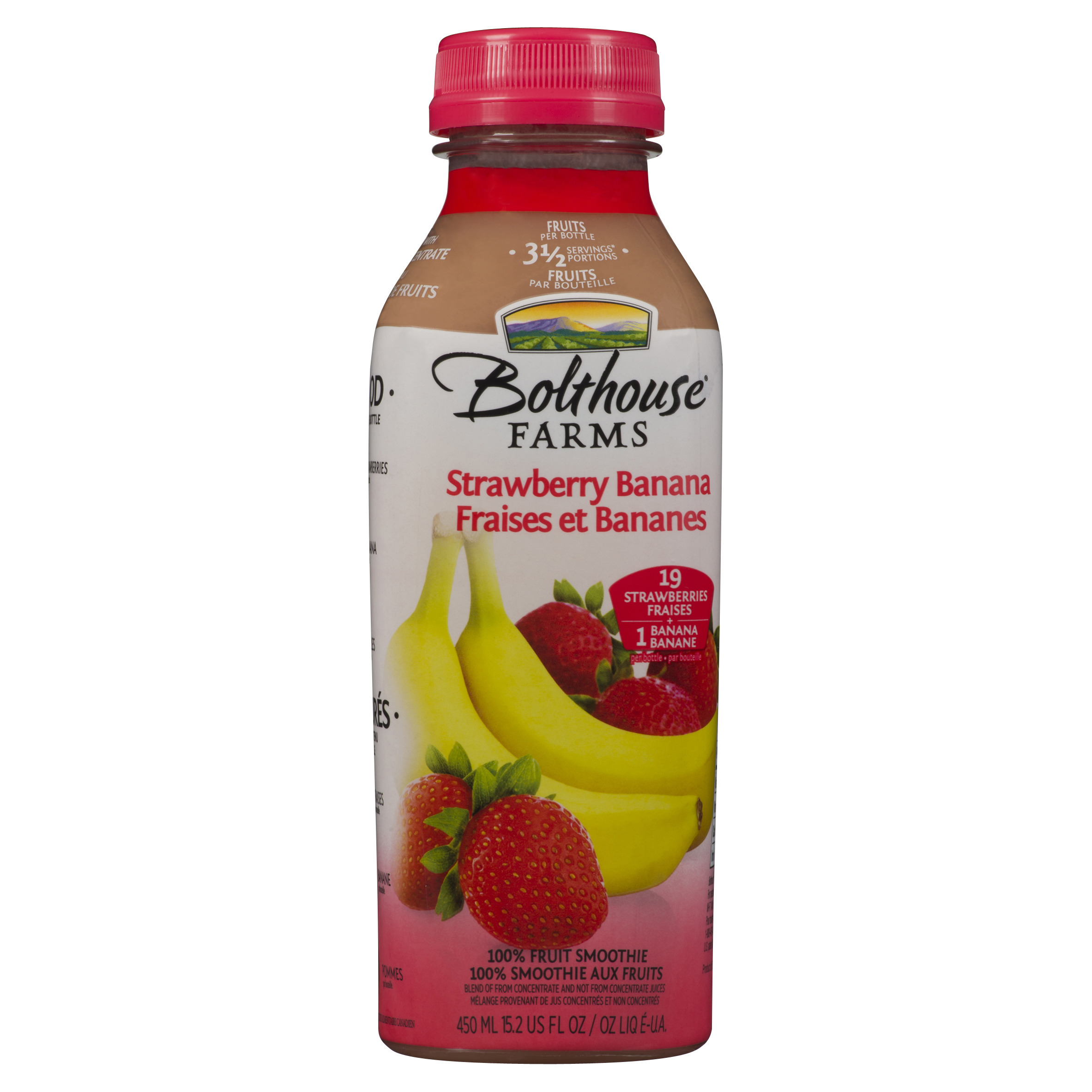 Buy Bolthouse Farms Fruit Smoothie Strawberry Banana 450 ml | FreshCo