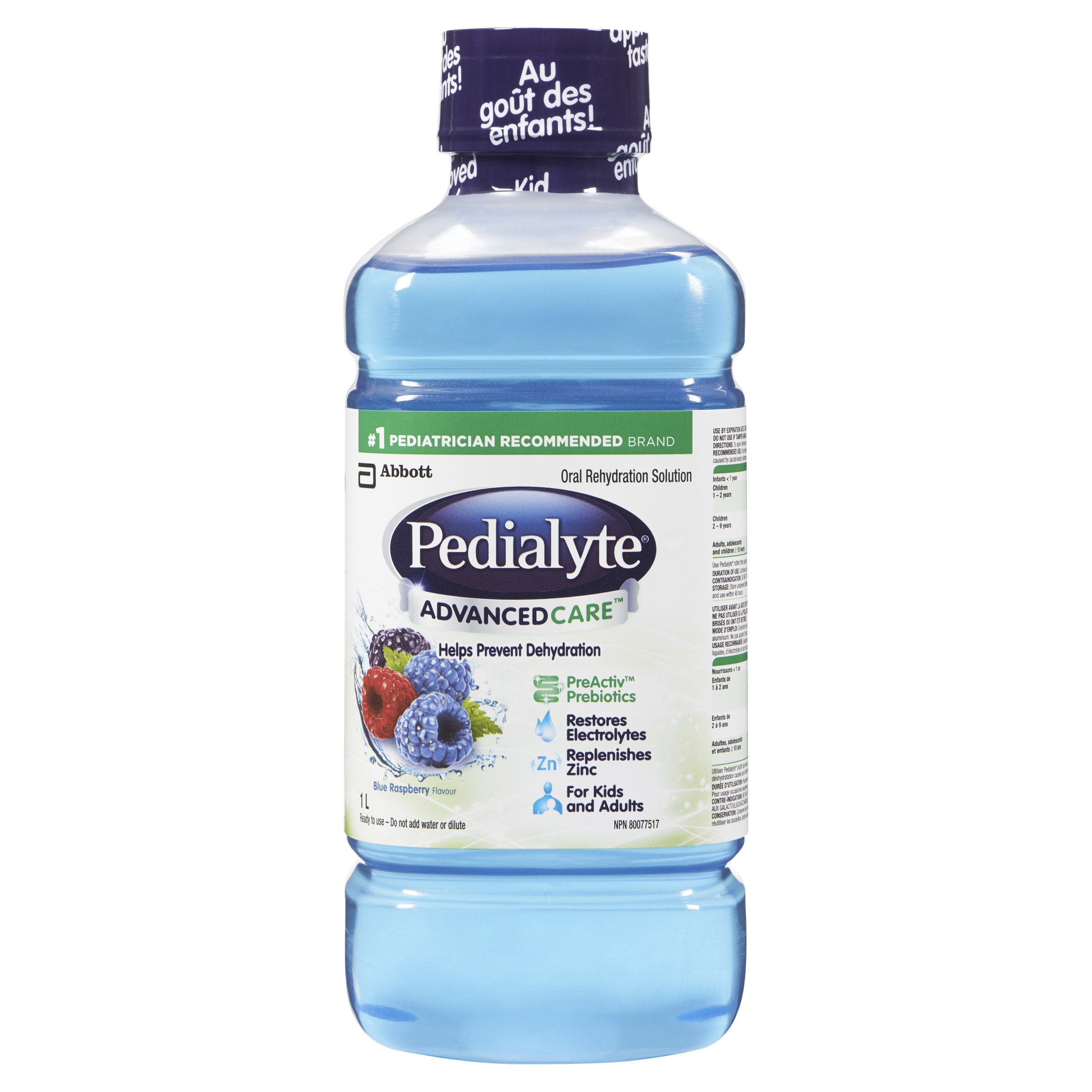 Buy Pedialyte Advanced Care Electrolyte Drink Blue Raspberry 1 L | Foodland