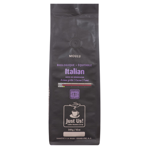 Buy Just Us! Organic Ground Coffee Italian Roast 340 g | Sobeys Canada