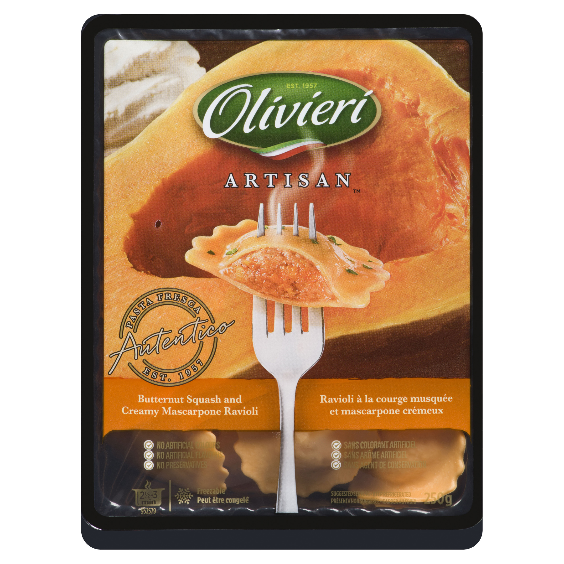 Buy Olivieri Butternut Squash and Creamy Mascarpone Filled Ravioli ...