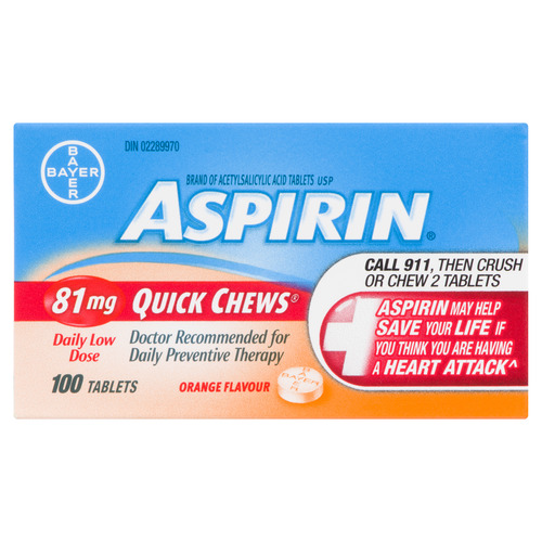Buy Aspirin 81 mg Chews 100 EA | FreshCo