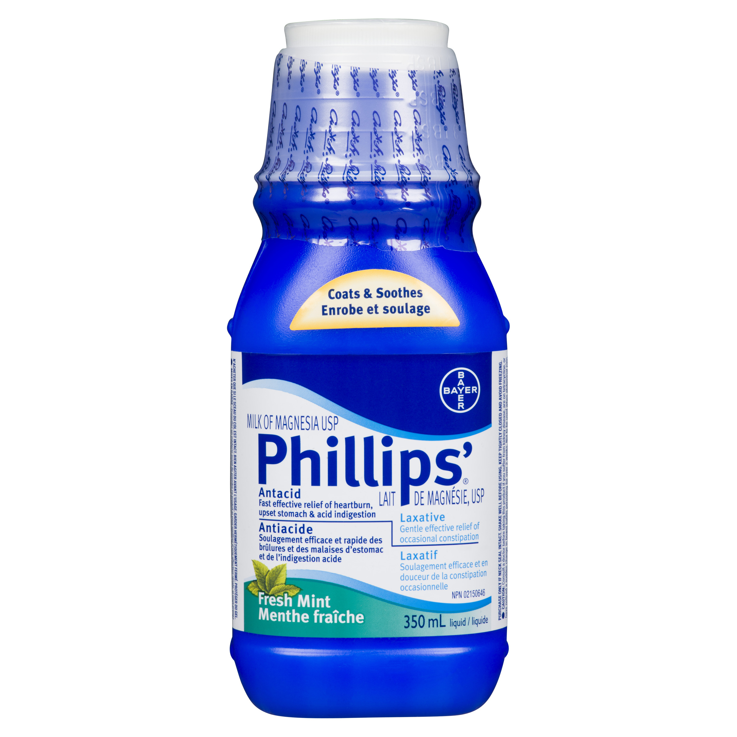 Buy Phillips Antacid Milk Of Magnesia Sugar-Free Mint 350 ml | FreshCo