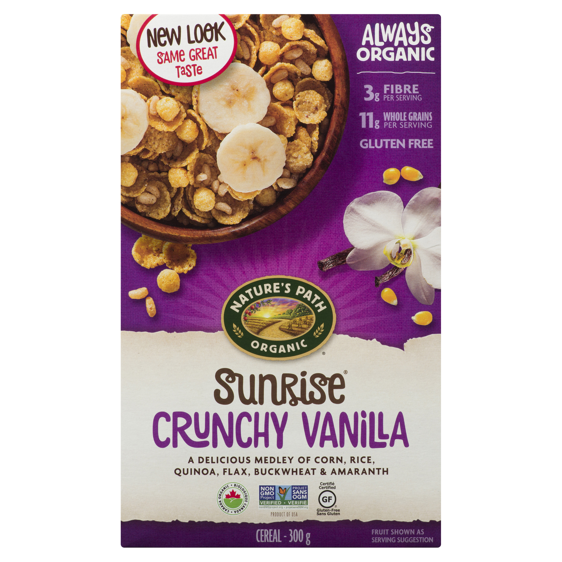 Buy Nature's Path Organic Gluten-Free Cereal Sunrise Crunchy Vanilla ...