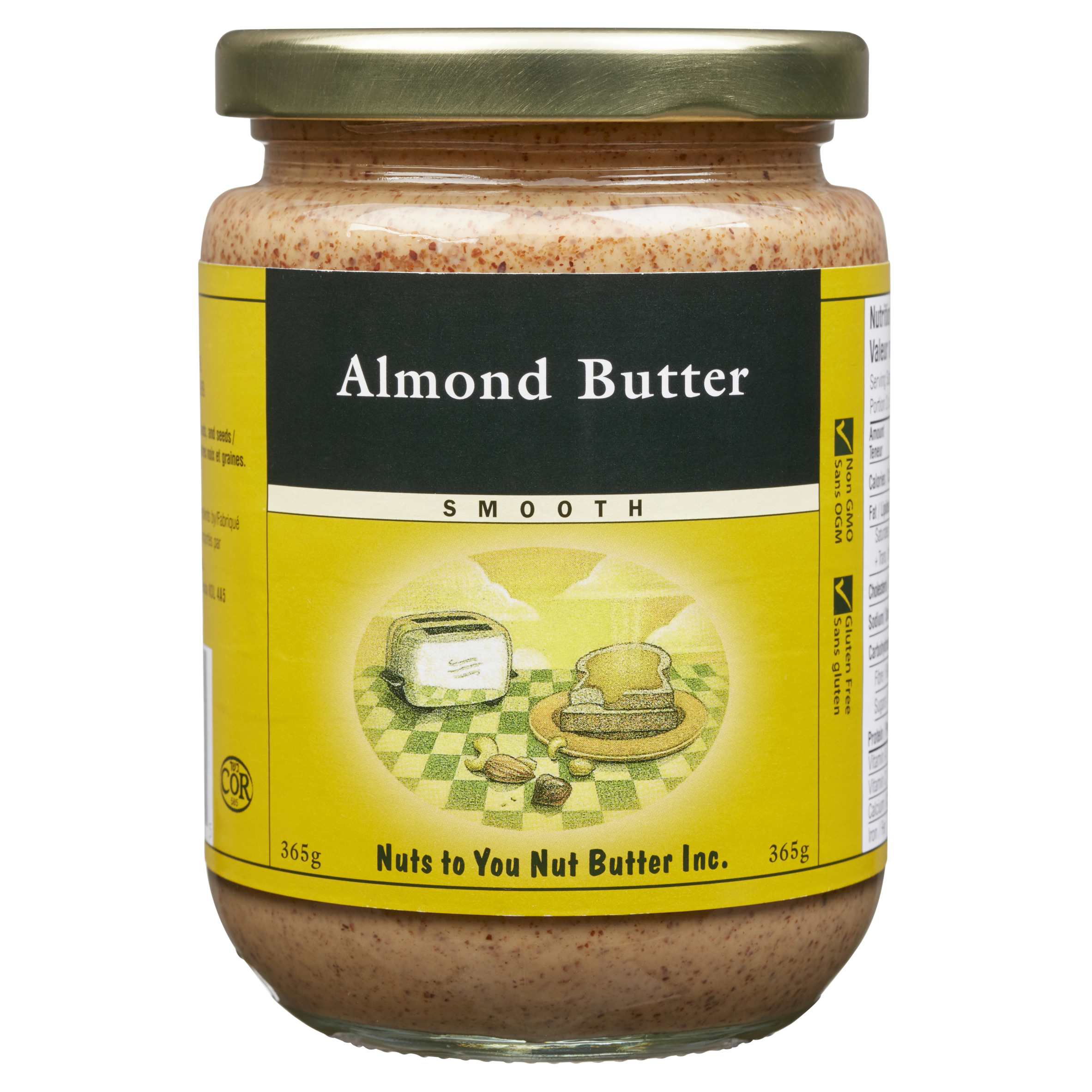 Buy Nuts To You Nut Butter Gluten-Free Almond Butter Smooth 365 g ...