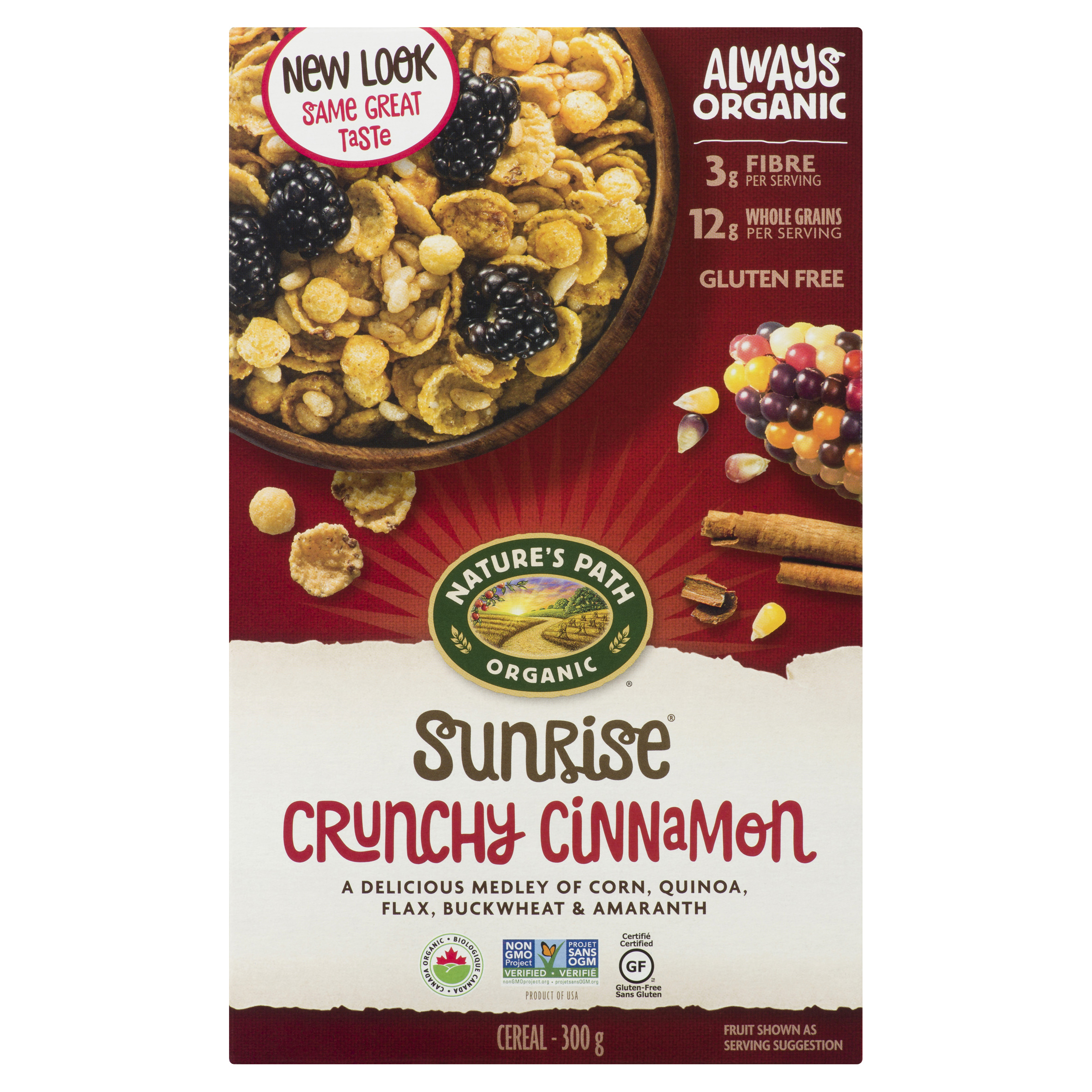 Buy Nature's Path Organic Gluten-Free Cereal Crunchy Cinnamon 300 g ...
