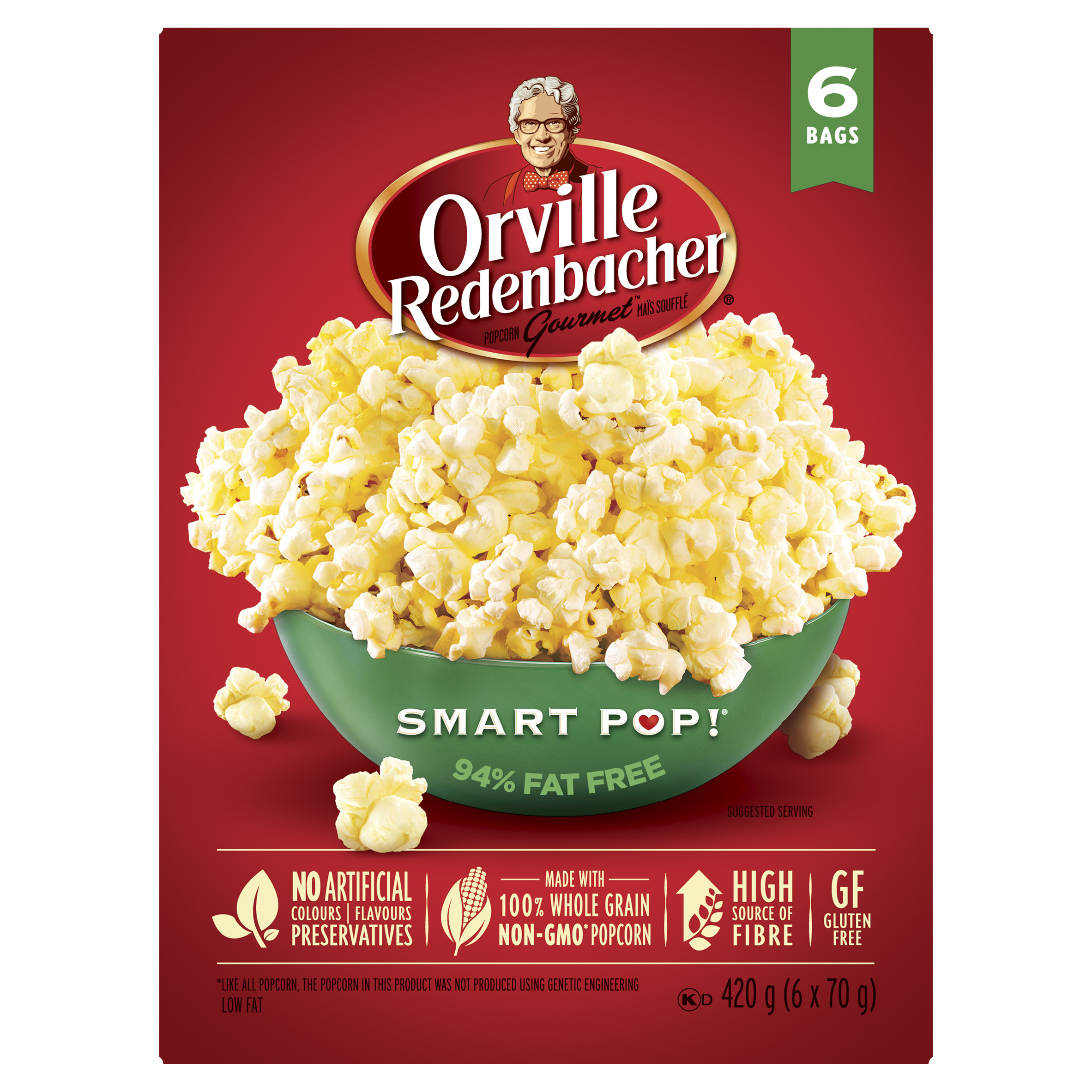 Buy Orville Redenbacher Gluten-Free Popcorn Smart Pop 6 x 70 g | FreshCo