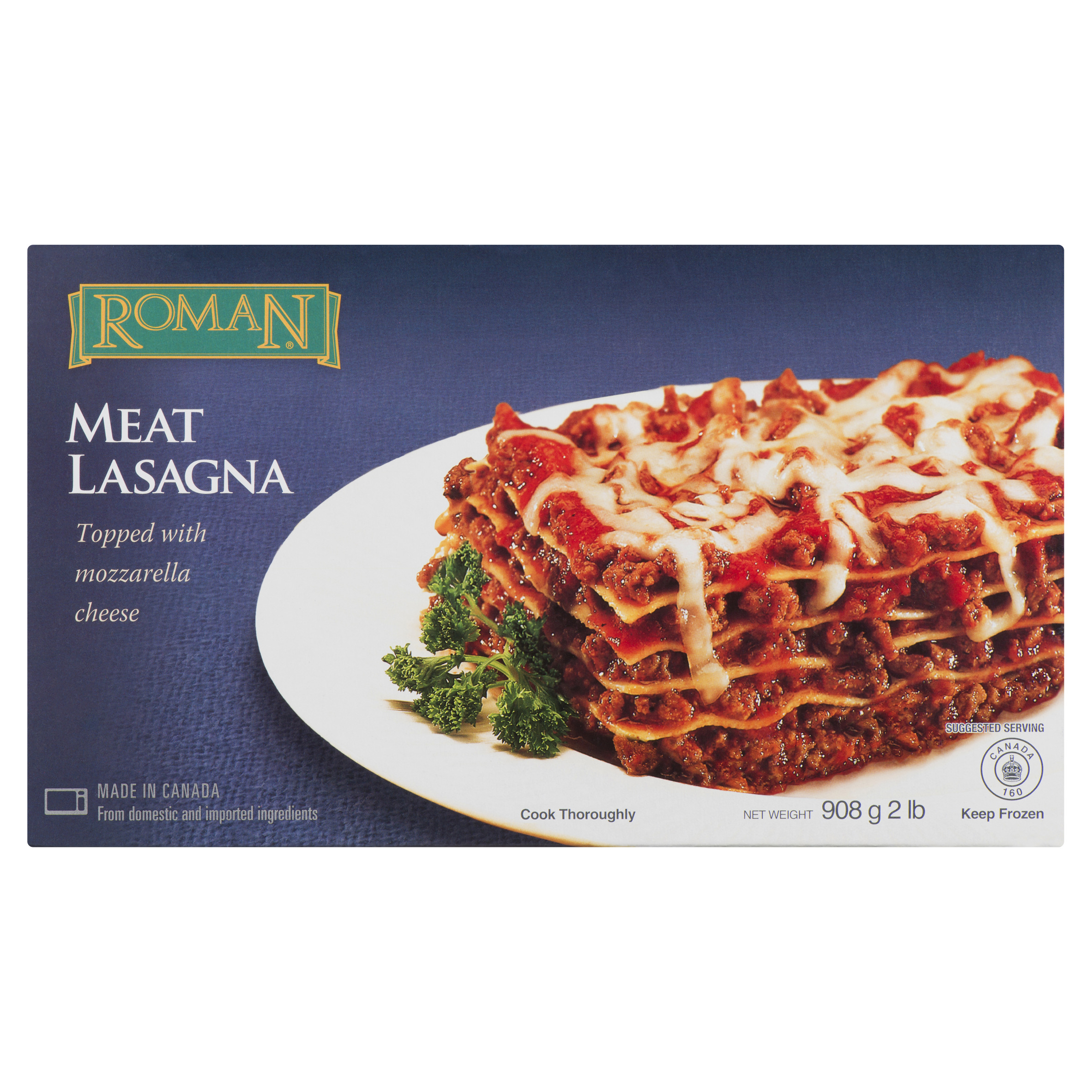 Buy Roman Frozen Lasagna With Meat Sauce 908 g | FreshCo