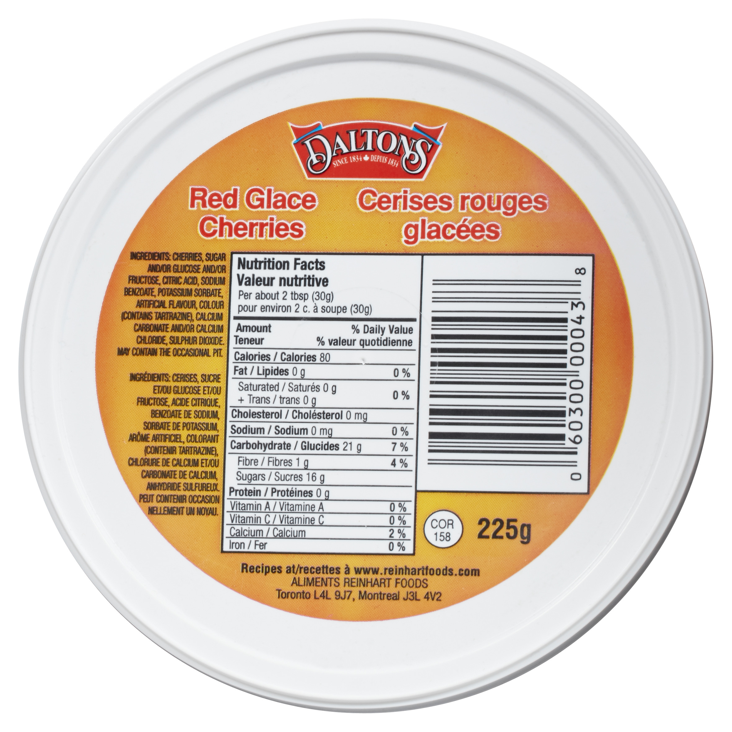 Buy Daltons Glace Cherries Red 225 g | Safeway Canada