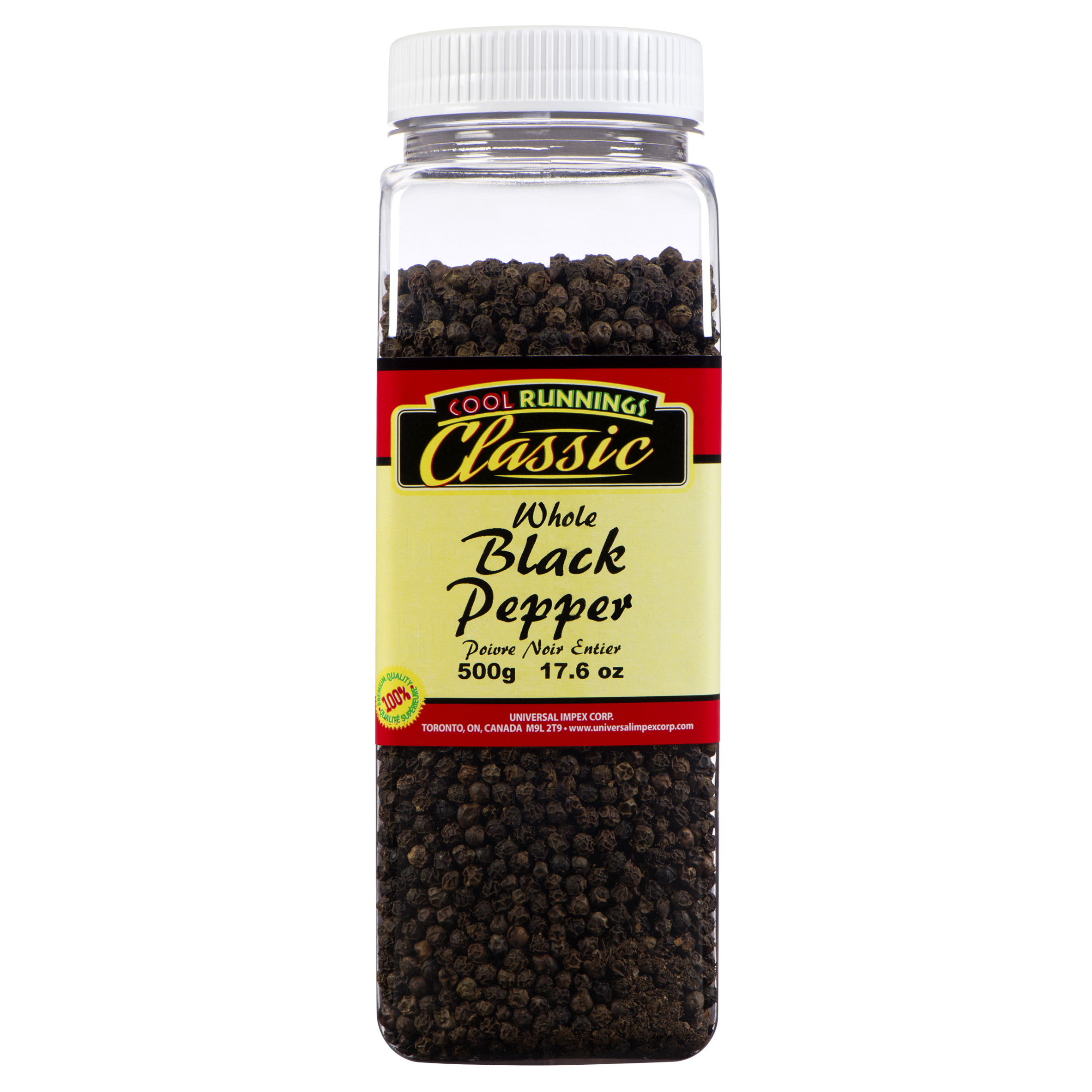 Buy Cool Runnings Classic Black Pepper Whole 500 g | Sobeys Inc.