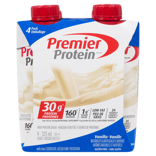 Buy Premier Protein Gluten-Free Whey Protein Shake Vanilla 4 x 325 ml ...