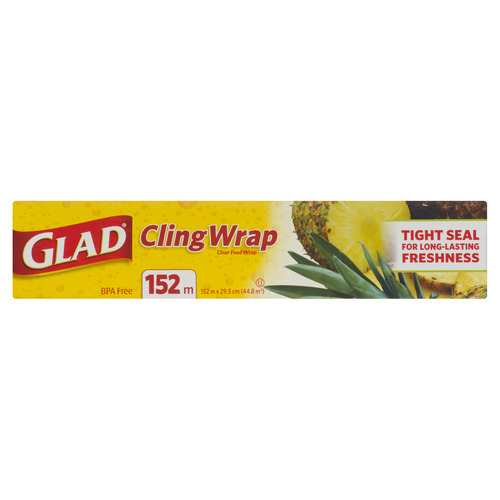 Buy Glad Plastic Wrap ClingWrap 152 Metre Roll | Foodland