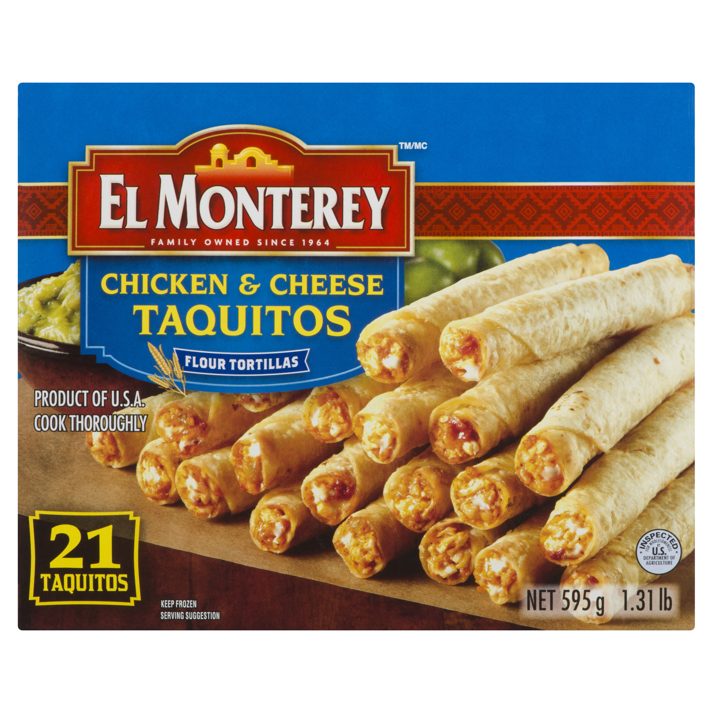 Buy El Monterey Flour Chicken & Cheese Taquitos 590 g (frozen ...